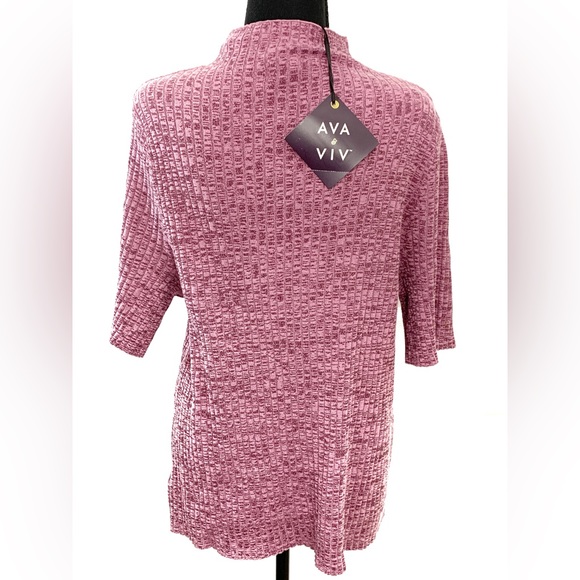 Ava & Viv | Sweaters | Nwt Ava Viv Plus Size Mock Turtleneck Sweater And High Rise Ribbed Pants ...